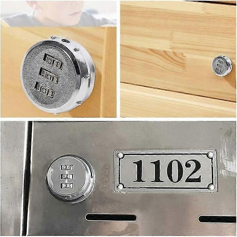 Combination lock coded cupboard drawer lock digital mechanical 3 digit ...