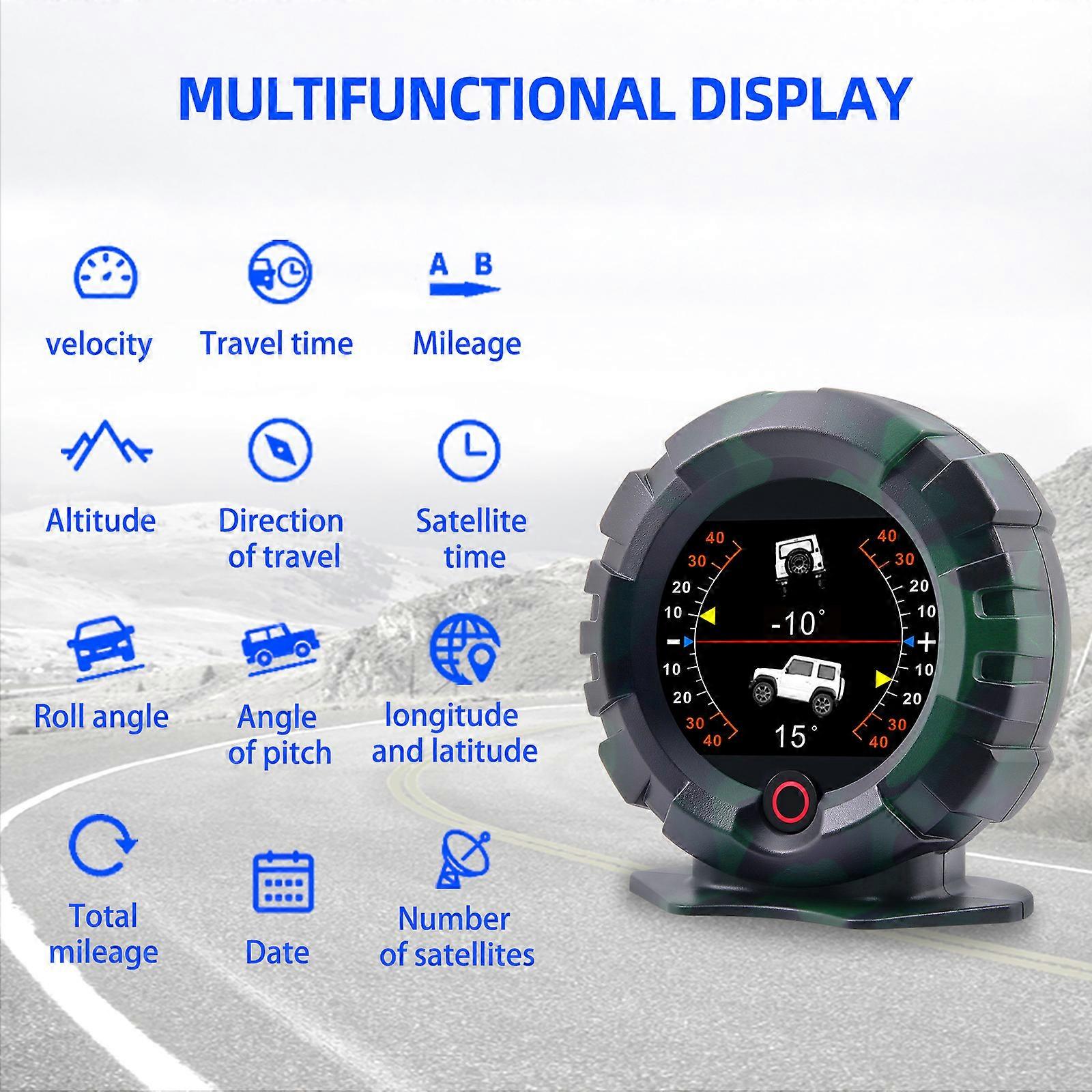 Car Head Up Display 4x4 Off-road Inclinometer Slope Angle Speed ...