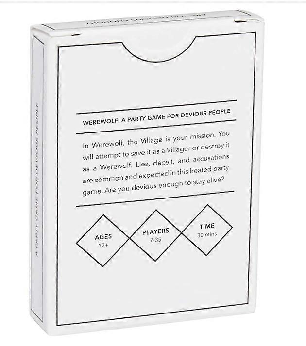 Full English One Night Ultimate Werewolf Game Cards One Night Ultimate ...