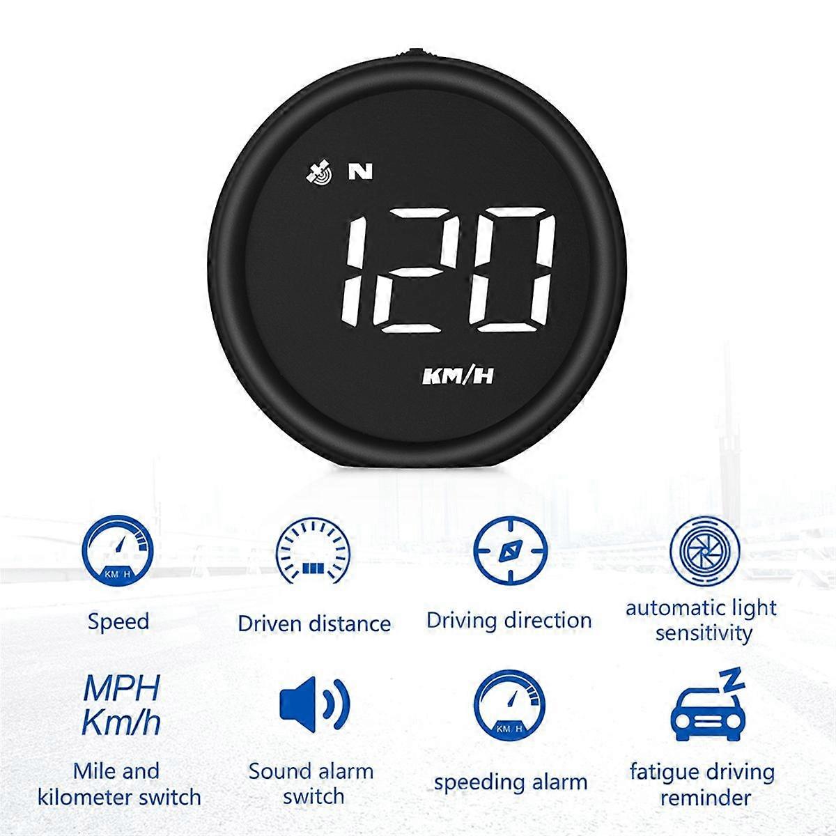 Car Speed Display -Up Display Navigation GPS Up Display Digital Clock ...