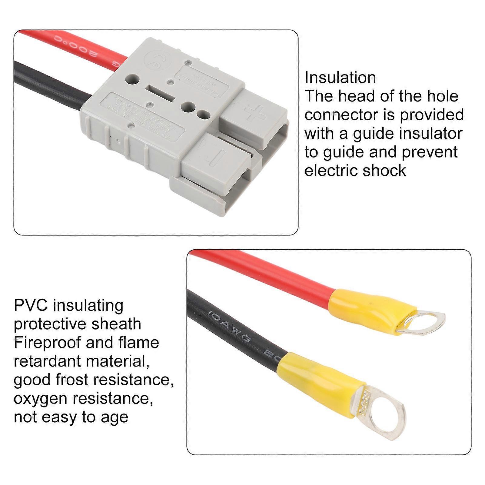 Electric Forklift Charging Plug Cable with O Ring Battery Connect Flame ...