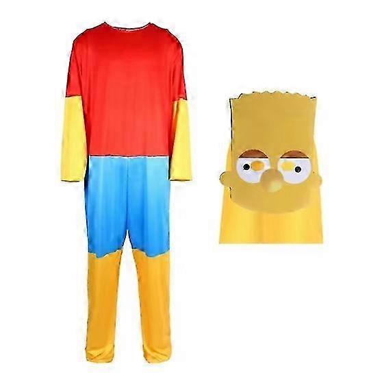 Boys Bart Simpson Costume Jumpsuits Lisa Marge Homer and Marge Cosplay ...