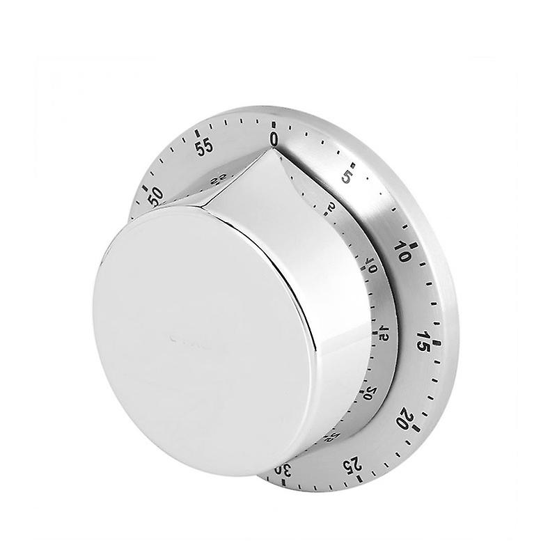 Stainless Steel Kitchen Timer With Magnetic Base Manual Mechanical ...