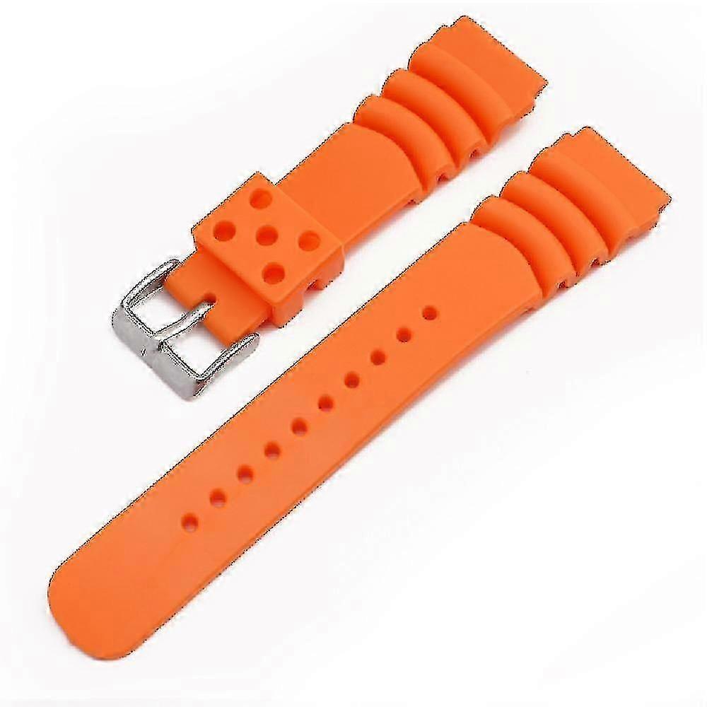Fsu Men's 20/22/24mm Rubber Strap For Casio Bump Seiko Waterproof ...