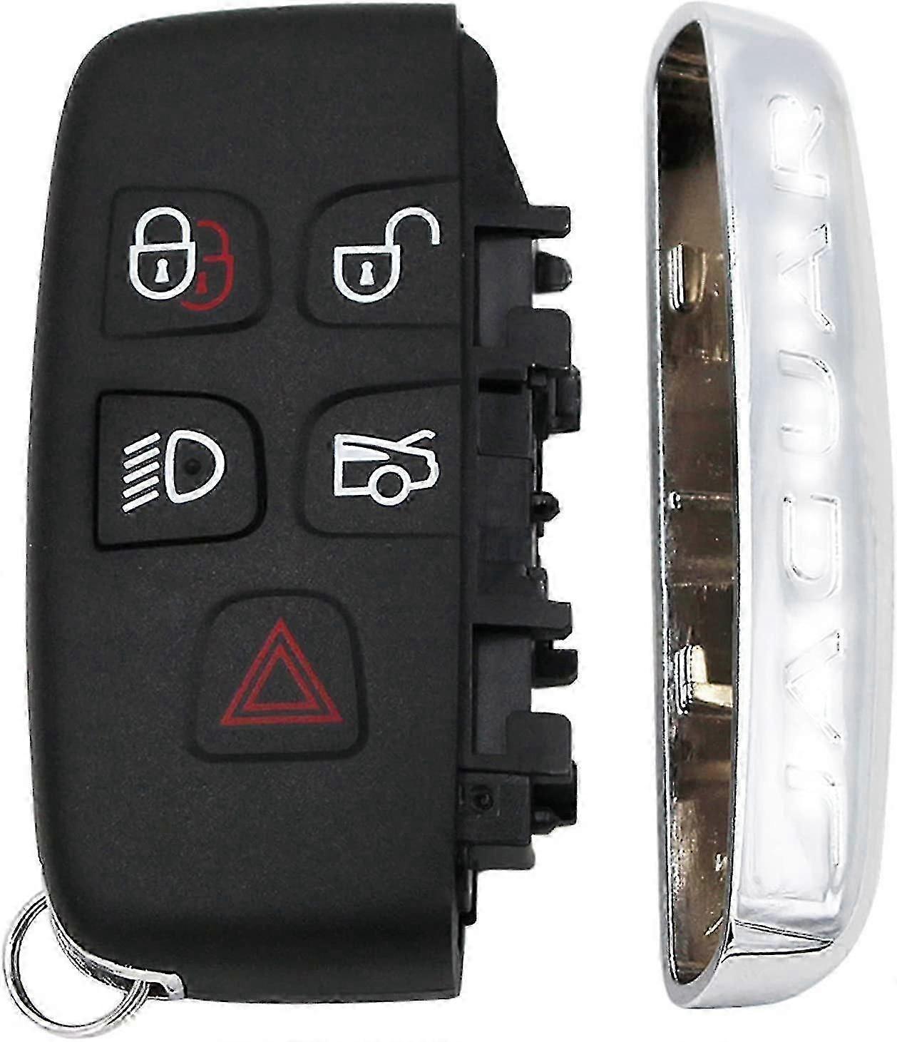5 Button Remote Car Key Shell Case Replacement For Jaguar Xe Xf Xj Xk ...