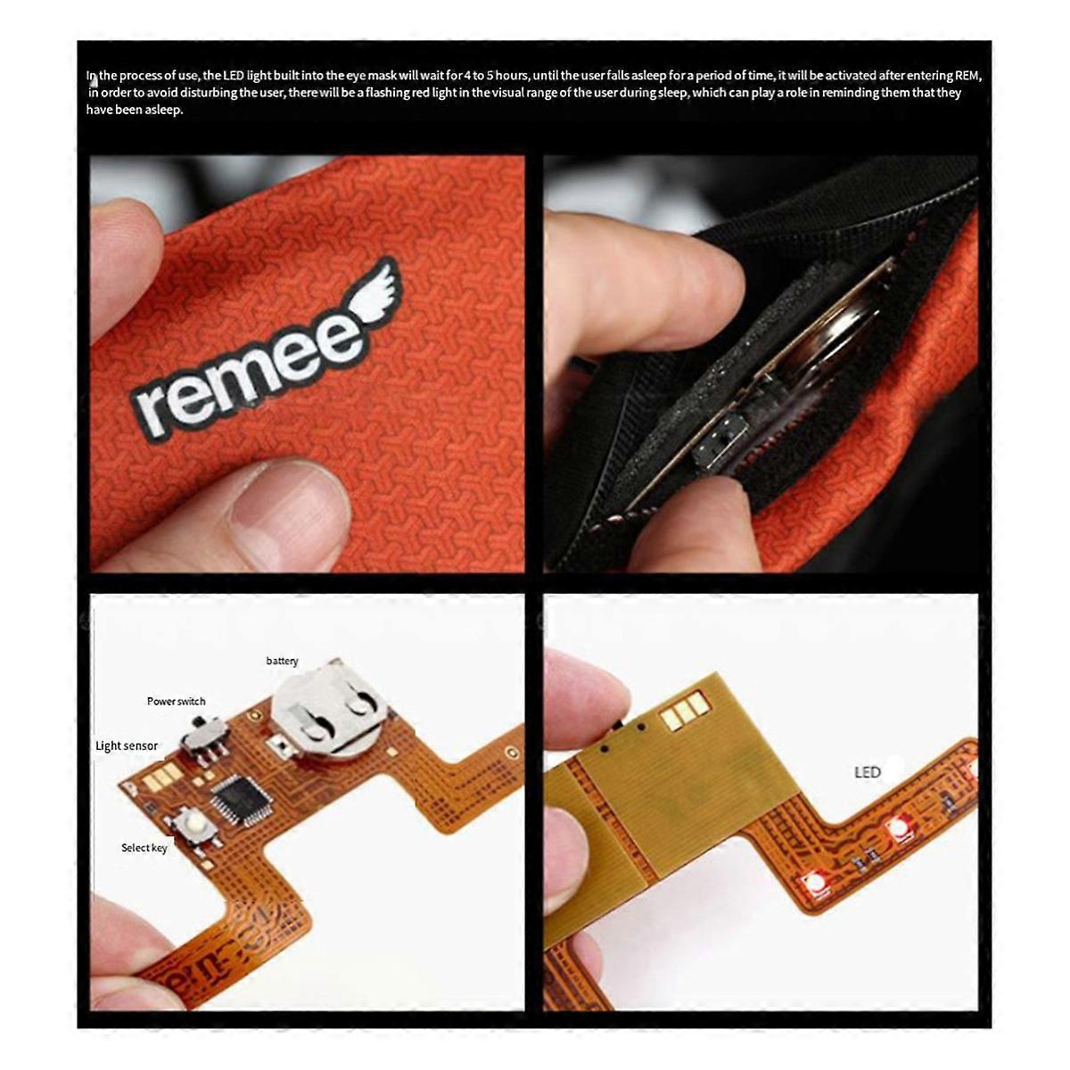 Remee Lucid Dream Mask Smart Sleep Shading 3D Eye Mask for Lucid ...