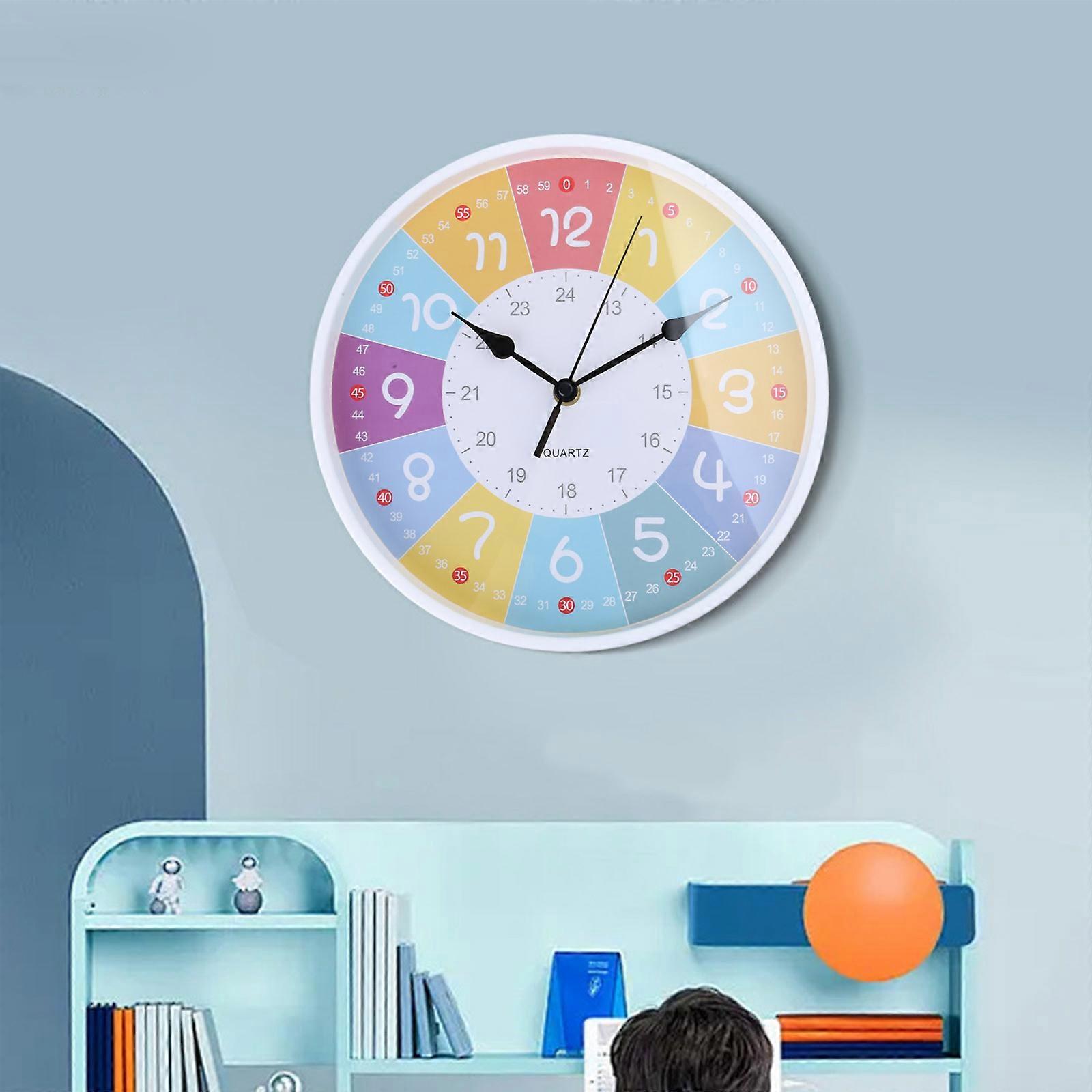 Telling Time Teaching Clock Kids Learning Clock 10 Inch Educational ...