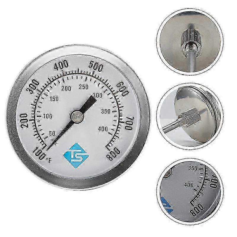 1pc 100-800 Bi-metallic Thermometer Stainless Steel Oven Cooking Dial ...