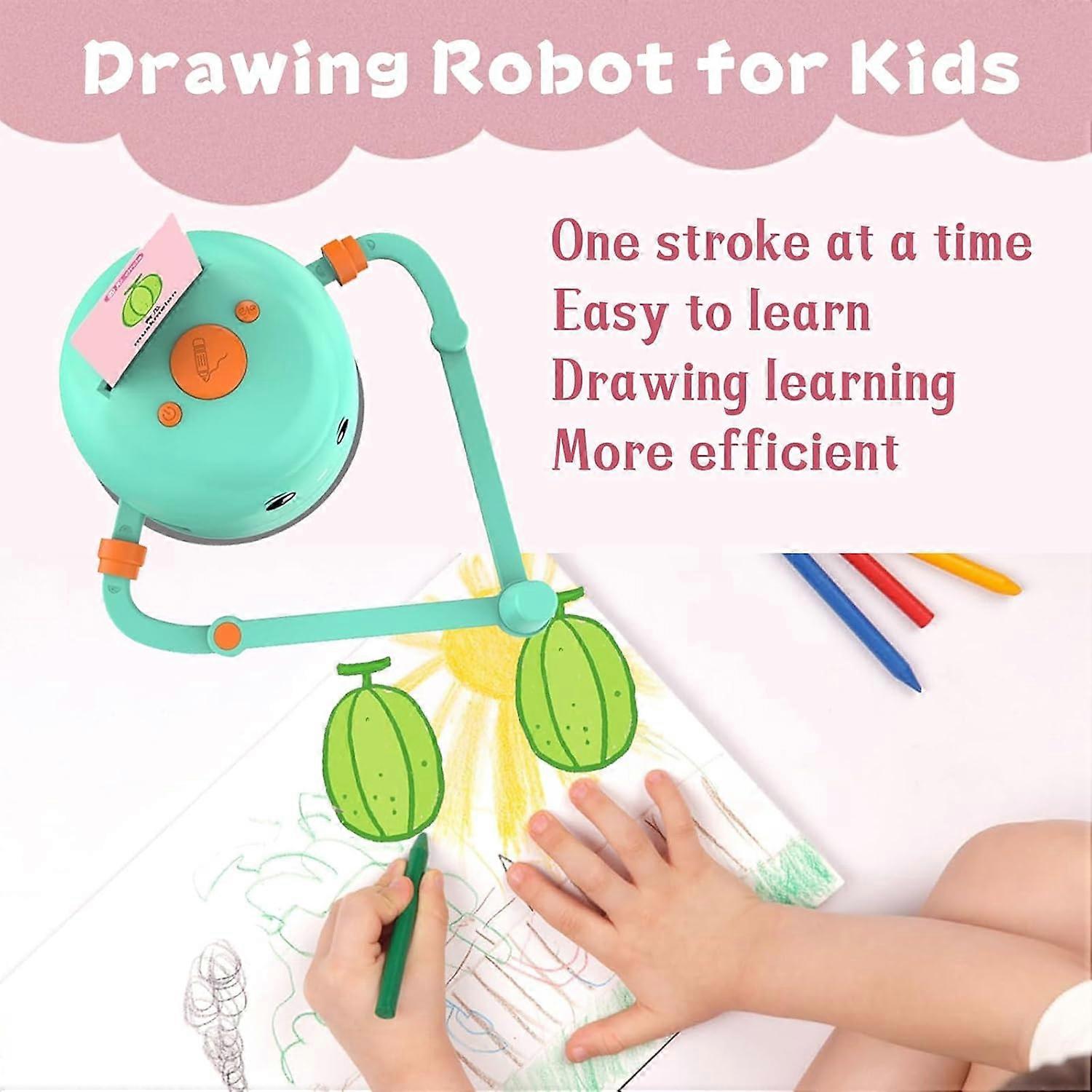 Interactive Educational Drawing Robot for Kids A2 with 100 Drawing ...