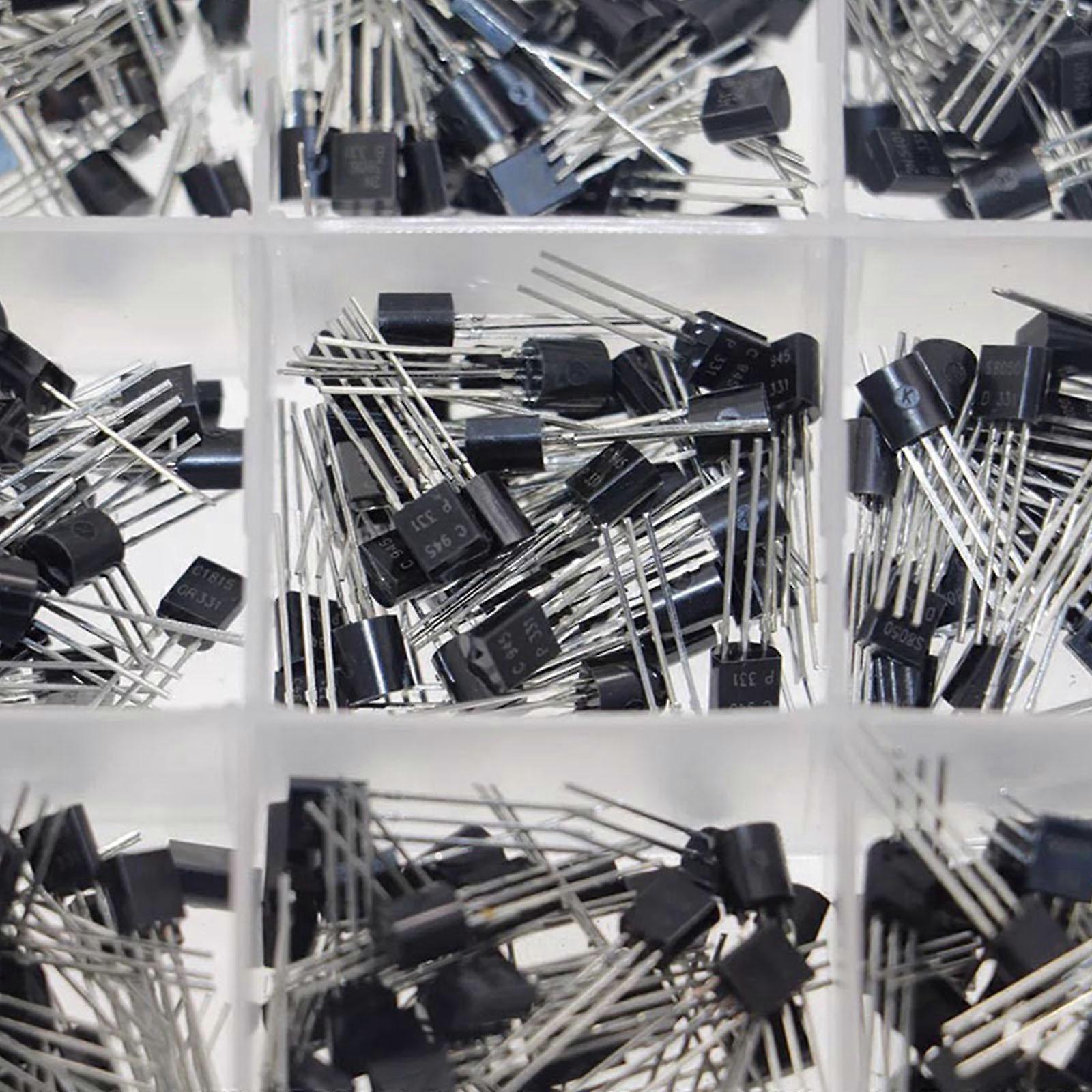 Multiple Model TO 92 Transistors Kit In Labeled Storage Box For ...