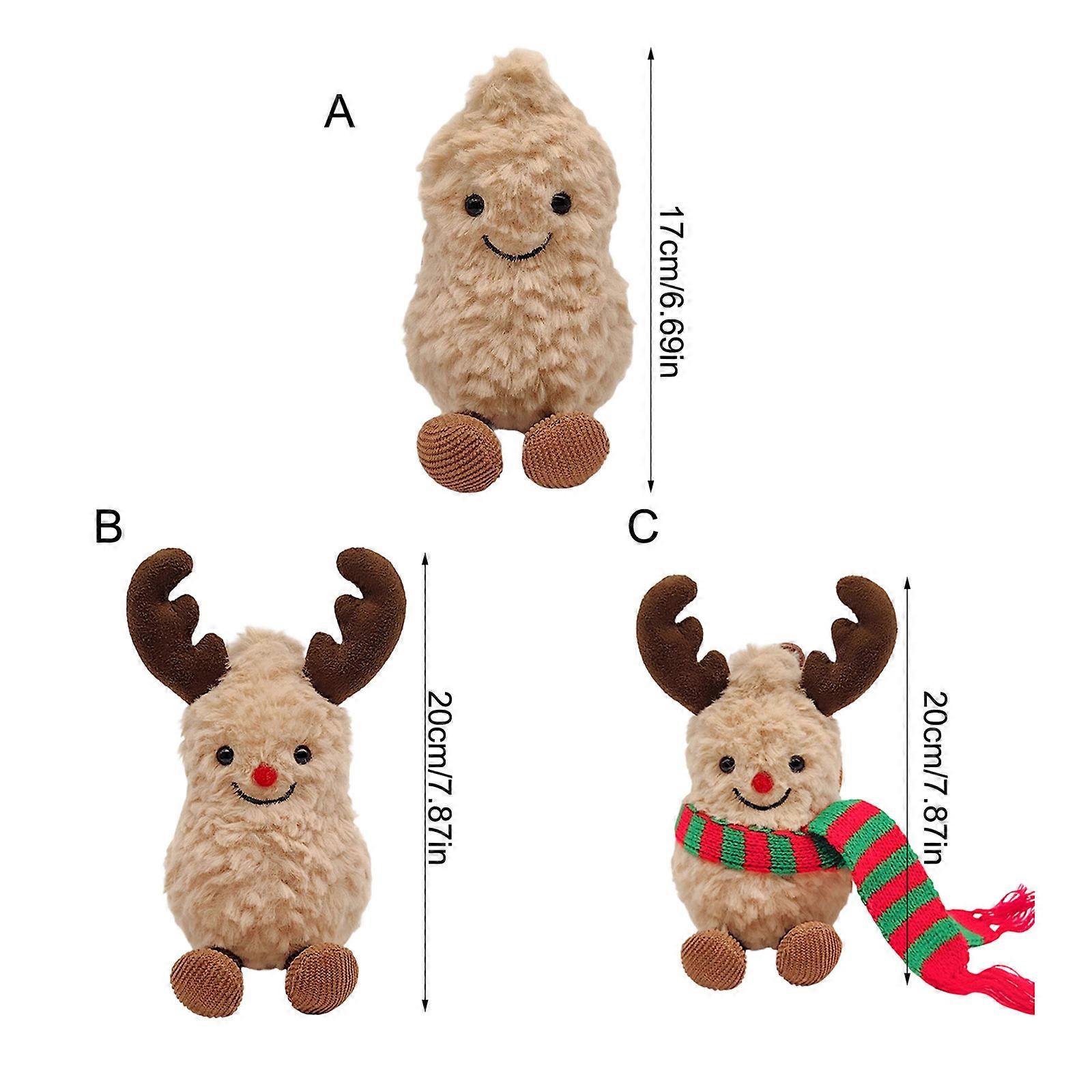 Peanut PP Cotton Keychain Toy Easy to Carry Cartoon Christmas Themed ...