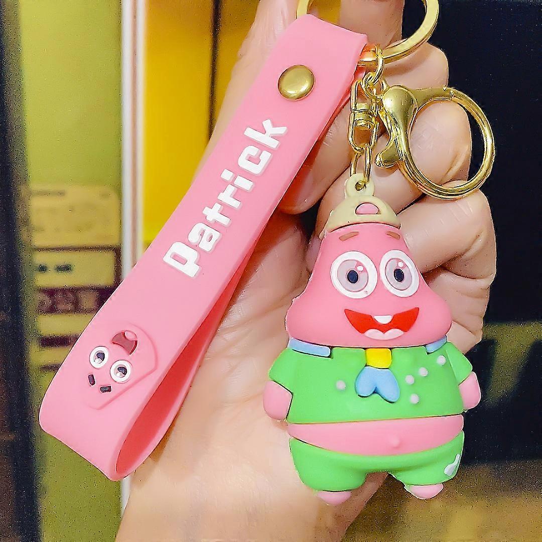SpongeBob SquarePants and Patrick Star cartoon figurine keychains ...