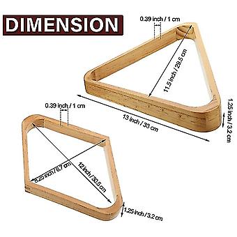 Wooden Billiard Ball Rack Billiard 8-ball Triple-cornered Rack And 9 ...