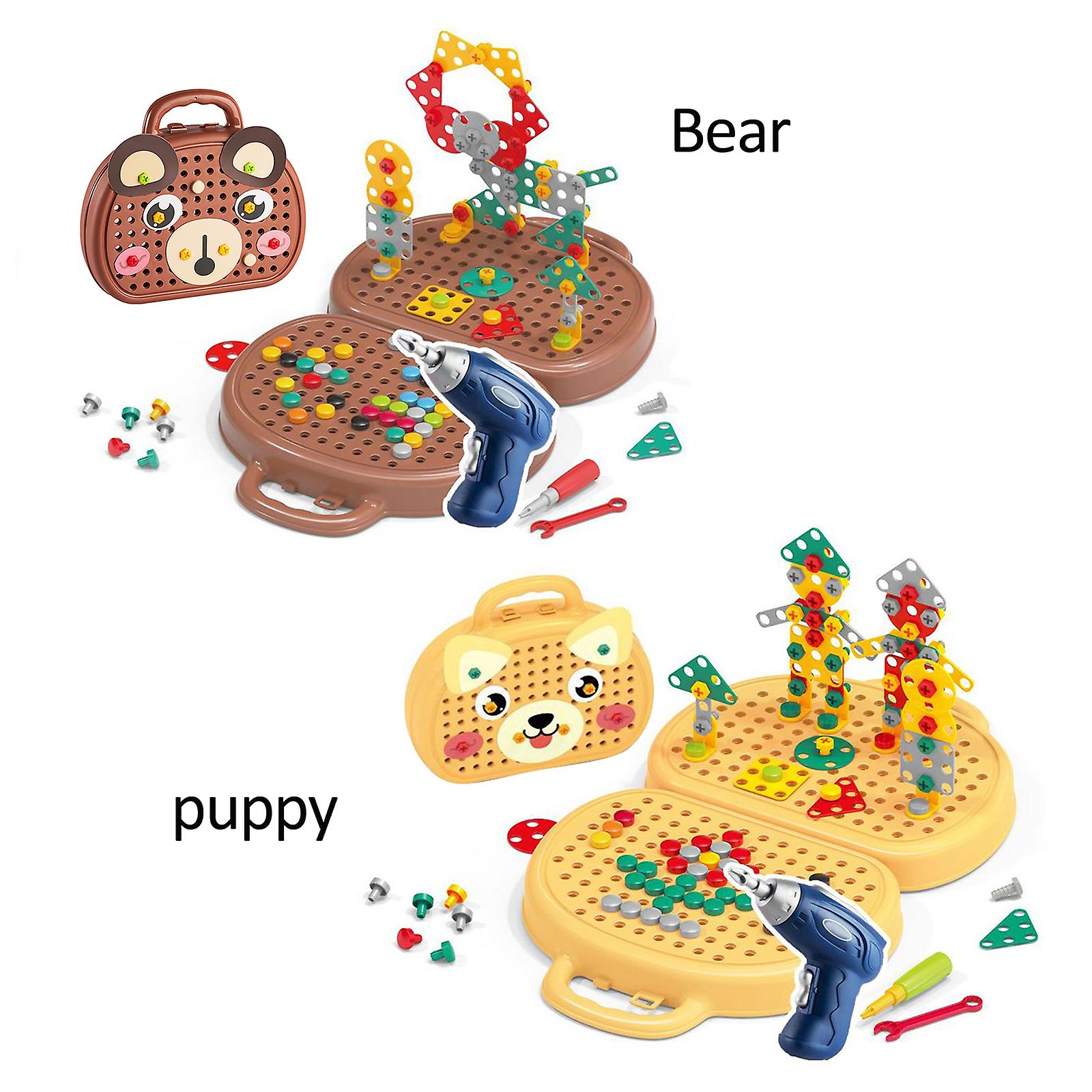 New Creative Electric Drill Bits Puzzle Toy Assembly Kids Tool Box ...