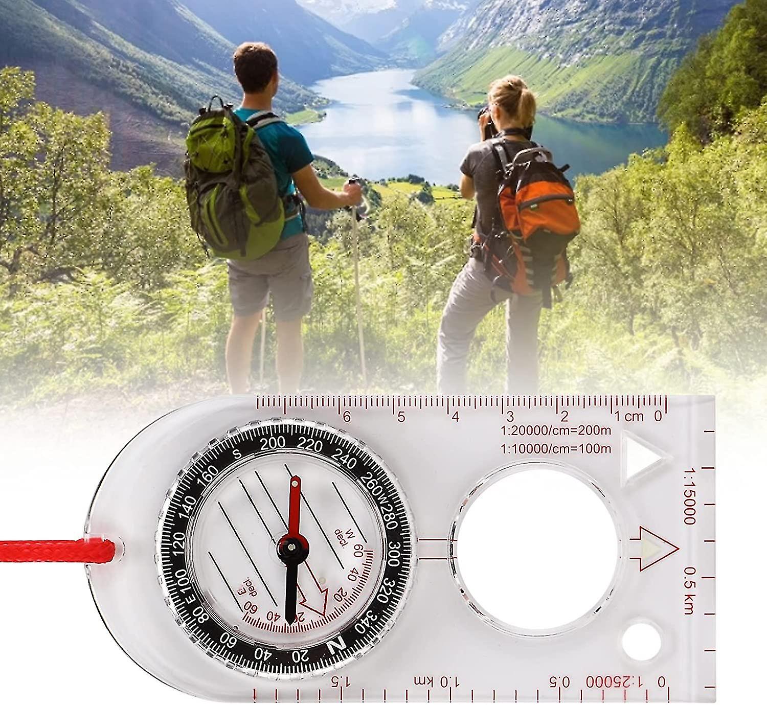 Hiking Compass, Military Survival Kit Equipment, Ideal For Map ...