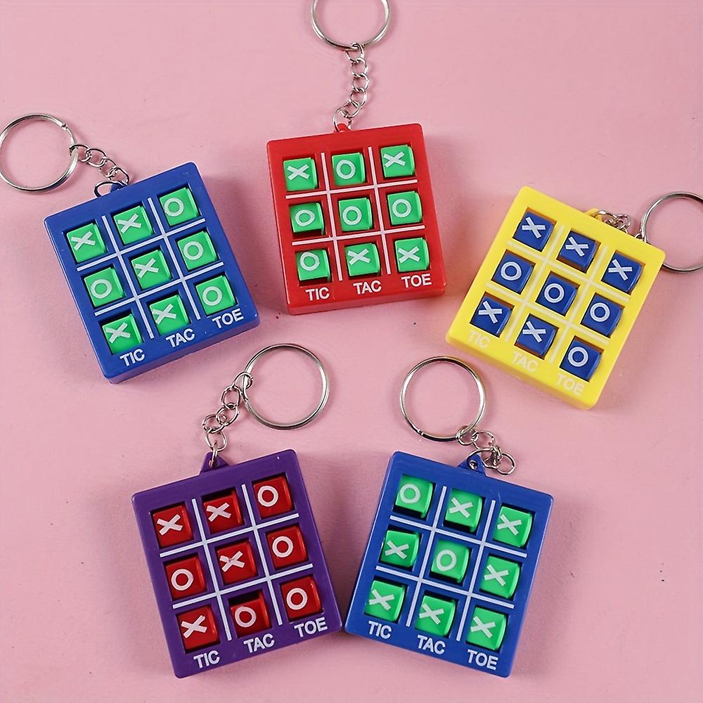 Tic Tac Toe Keychain For Kids Ages 8-12 Party Favors Plastic Keyholders ...