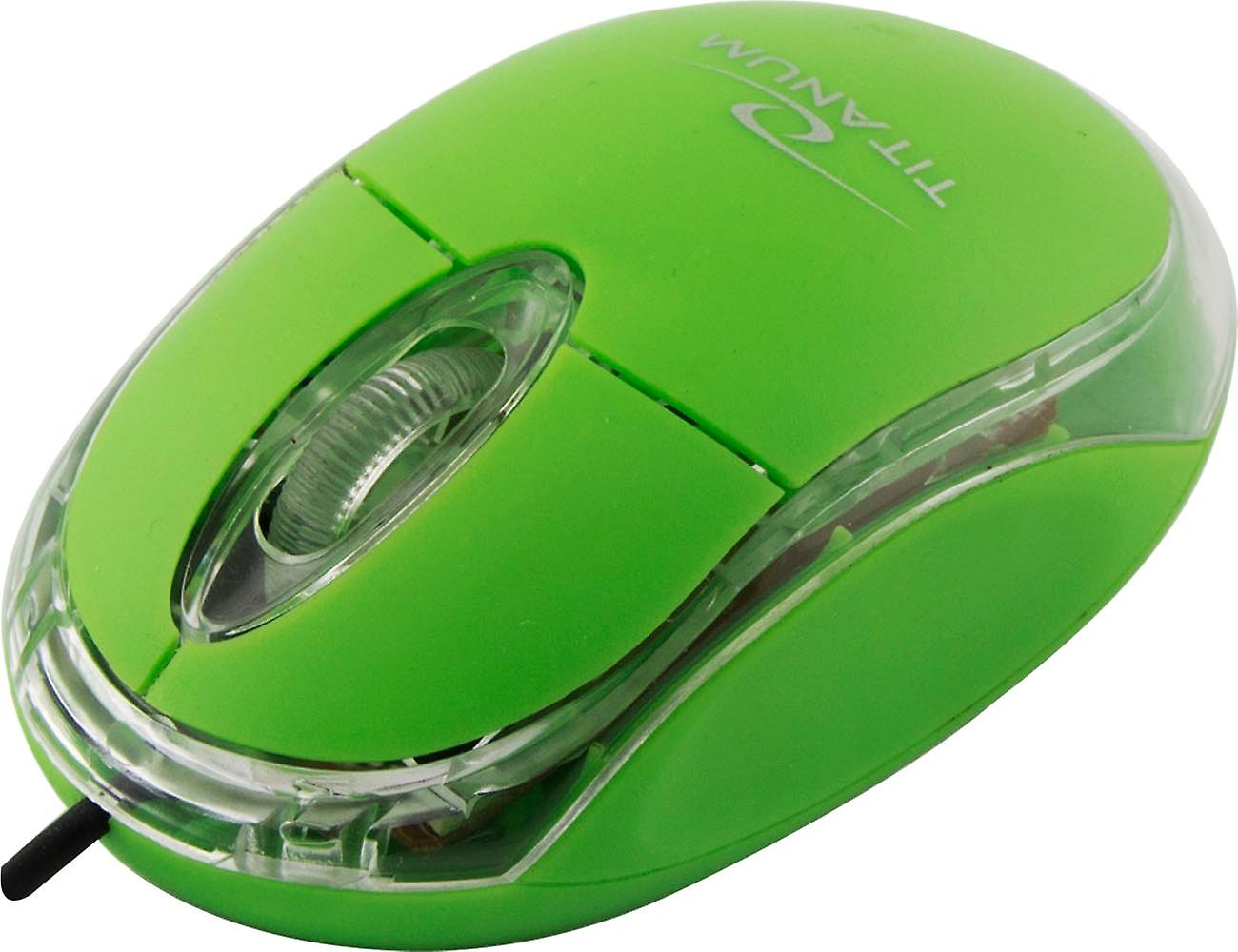 Titanum Raptor 3D Wired Optical Mouse USB Green | Fruugo UK