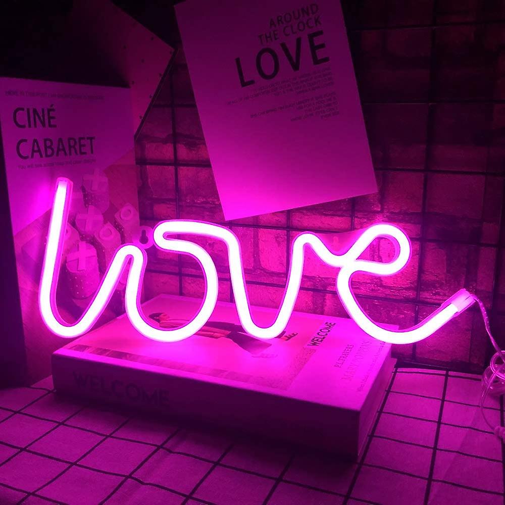 New product,Love Neon Signs Light LED Love Art Dorm Home Sign Wall ...