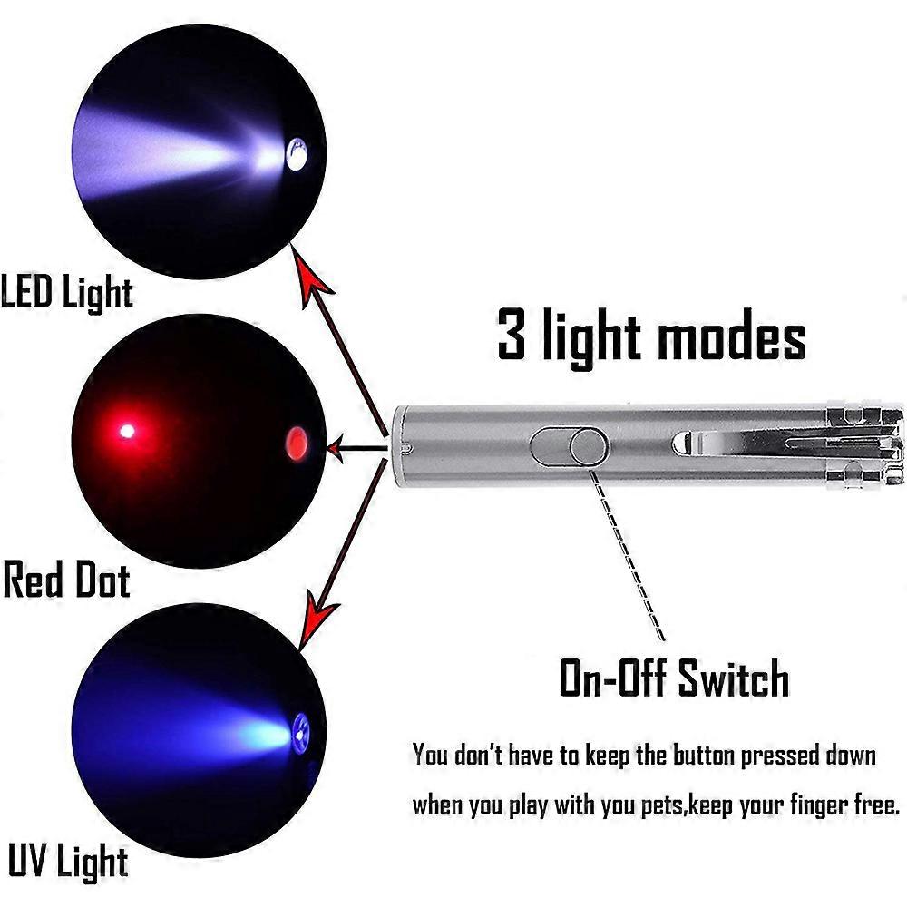 Interactive Fun for Cats with USB Rechargeable Laser Pointer - LED ...