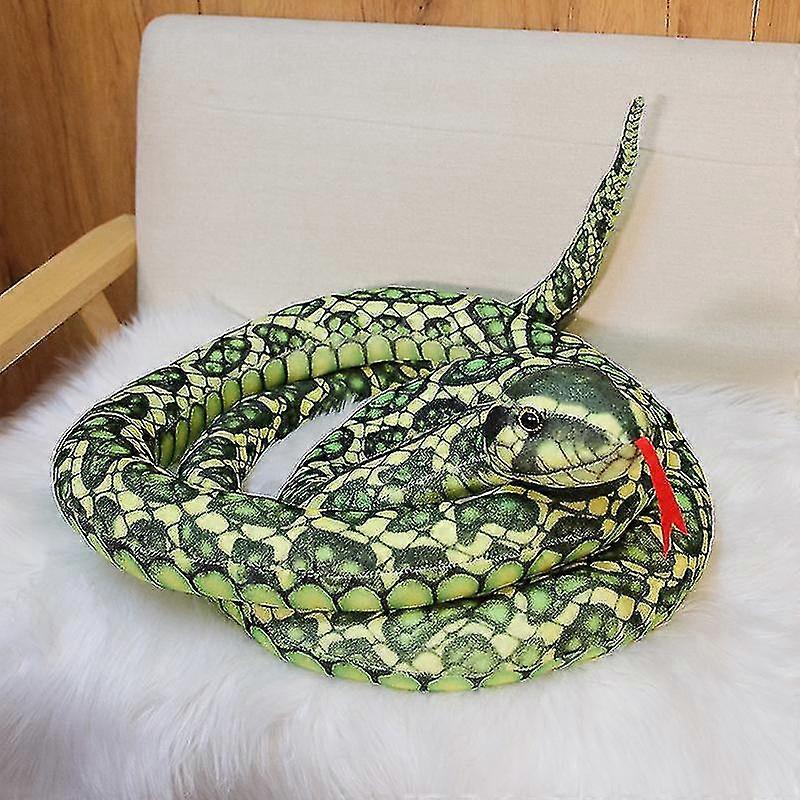 1pc 200cm/300cm Giant Snakes Plush Toy Simulation Long Golden Python ...