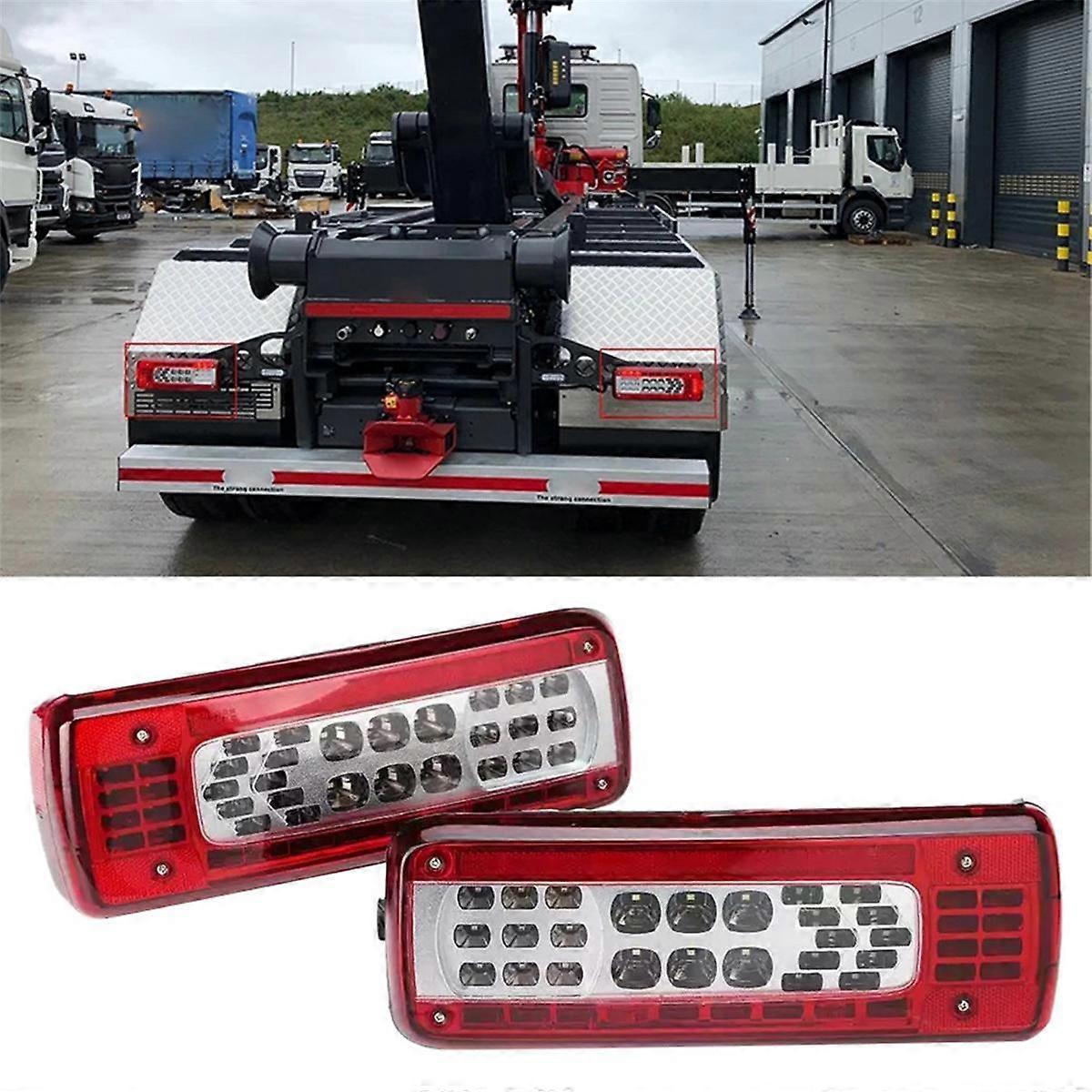 Right Rear Brake Signal Light 24V LED Tail Lamp with Buzzer 82483073 ...