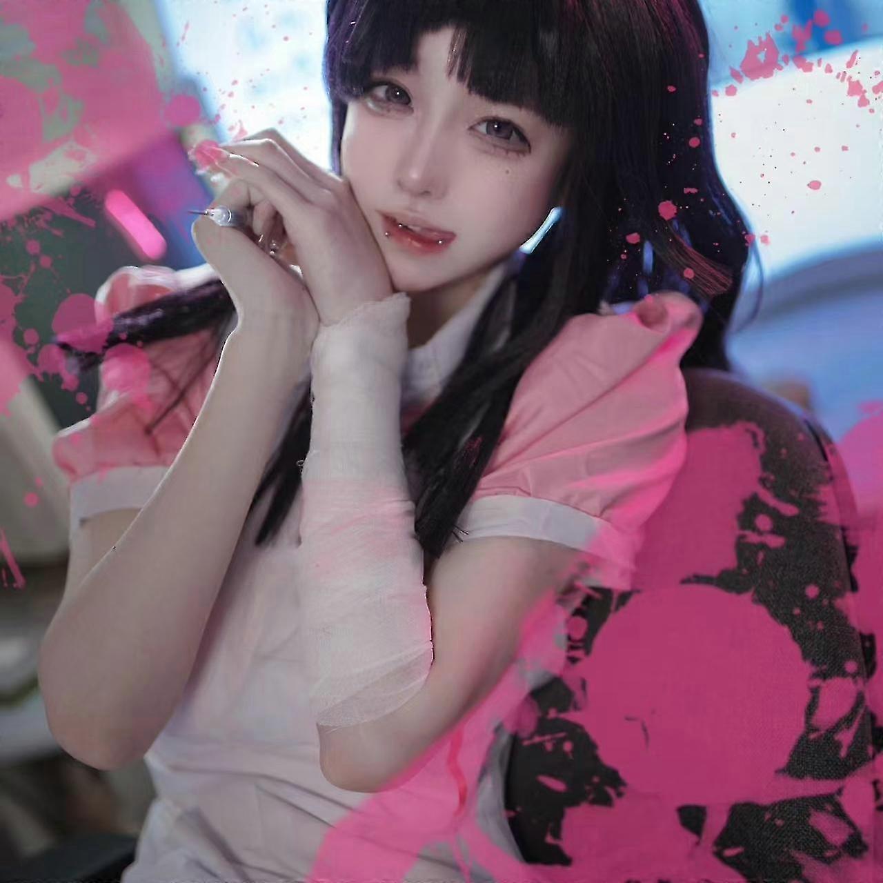 2024 Danganronpa Mikan Tsumiki Cosplay Outfit With Wig Anime Halloween ...