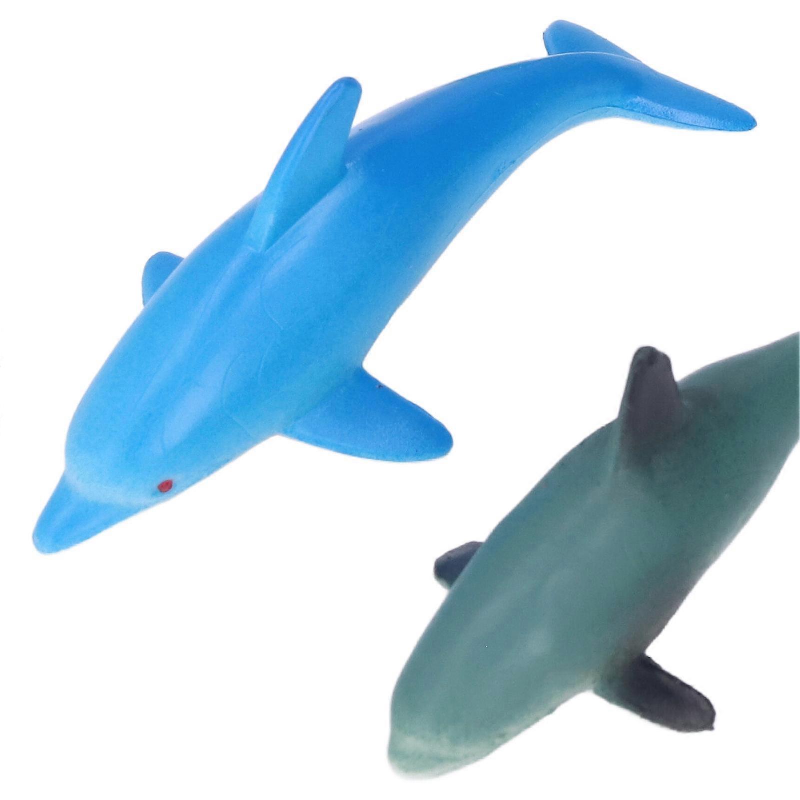 48pcs Sea Animals Toys Safe Harmless Plastic Educational Mini Size ...