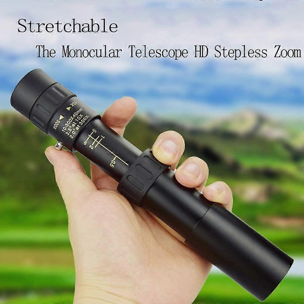 4K 10-300X40mm Super Telephoto Zoom Monocular Telescope, Waterproof ...