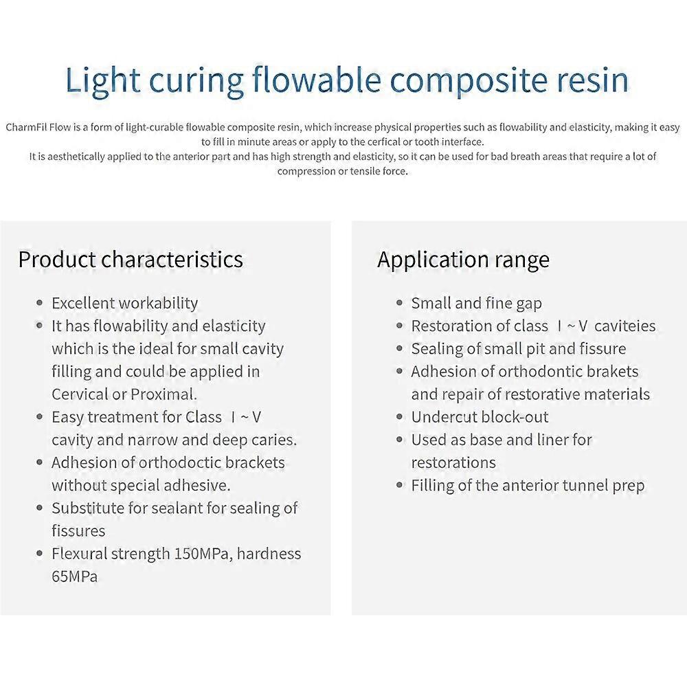 Dental Charmfil Flow Dentkist Korea Flowable Composite Resin A1 A2 A3 ...