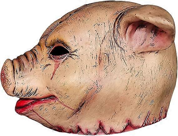Pig Mask Bloody Animal Head Butcher Mask for Carnival Masquerade ...
