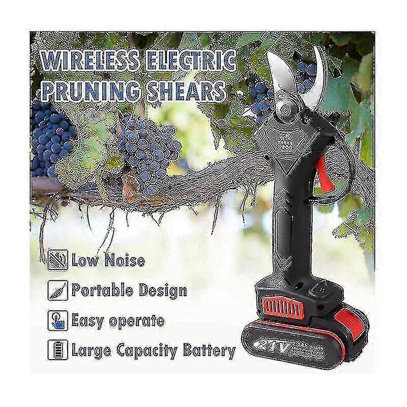 Electric Pruning Shears, 21vf Rechargeable Professional Cordless ...