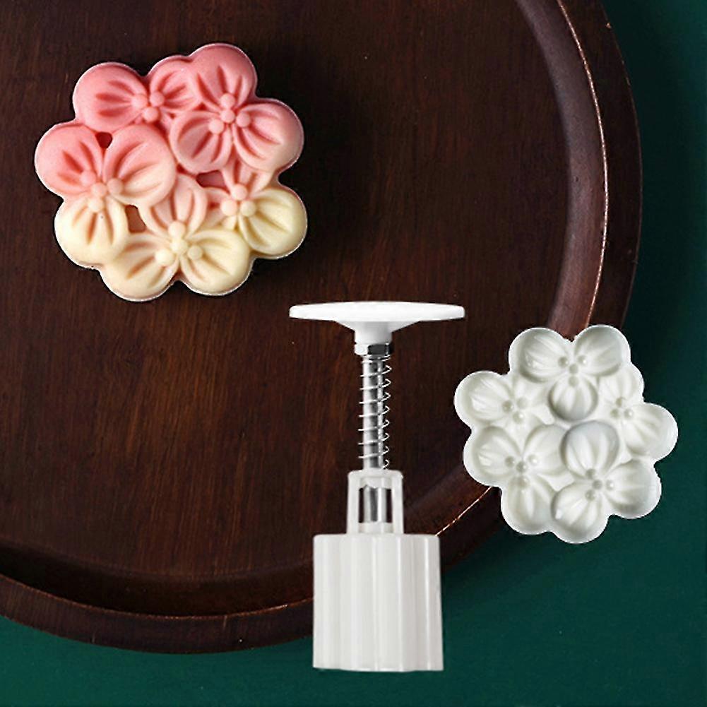 Mould,75g 3D Chinese Style Moon Cake Mold Set Mid Autumn Festival ...