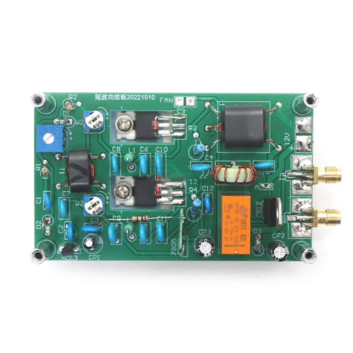 30W ShortWave Amplifier Board 3-28MHz CW SSB Linear RF Power Amplifier ...