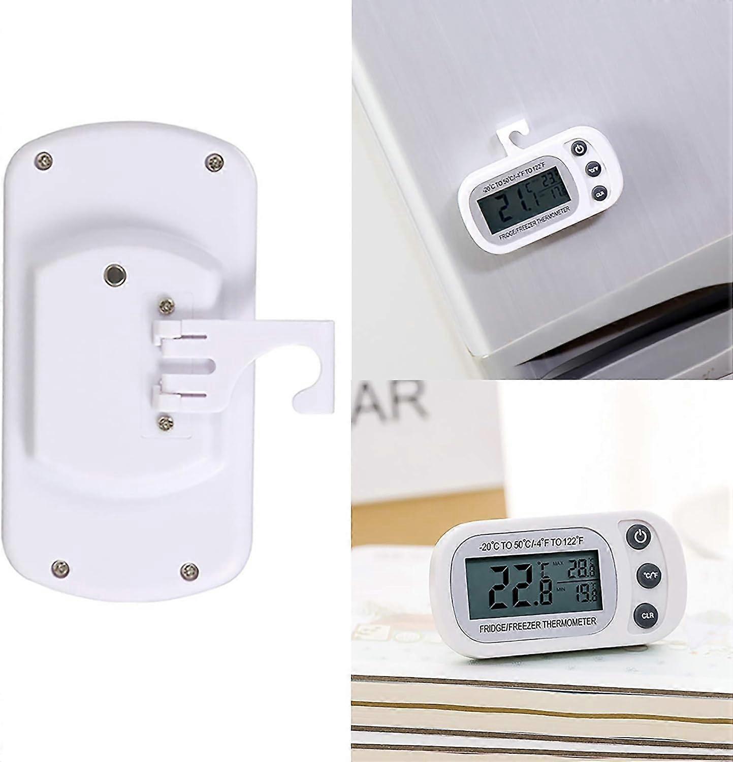 Fridge Thermometer, IPX3 Waterproof Digital Thermometer for Mini Fridge ...