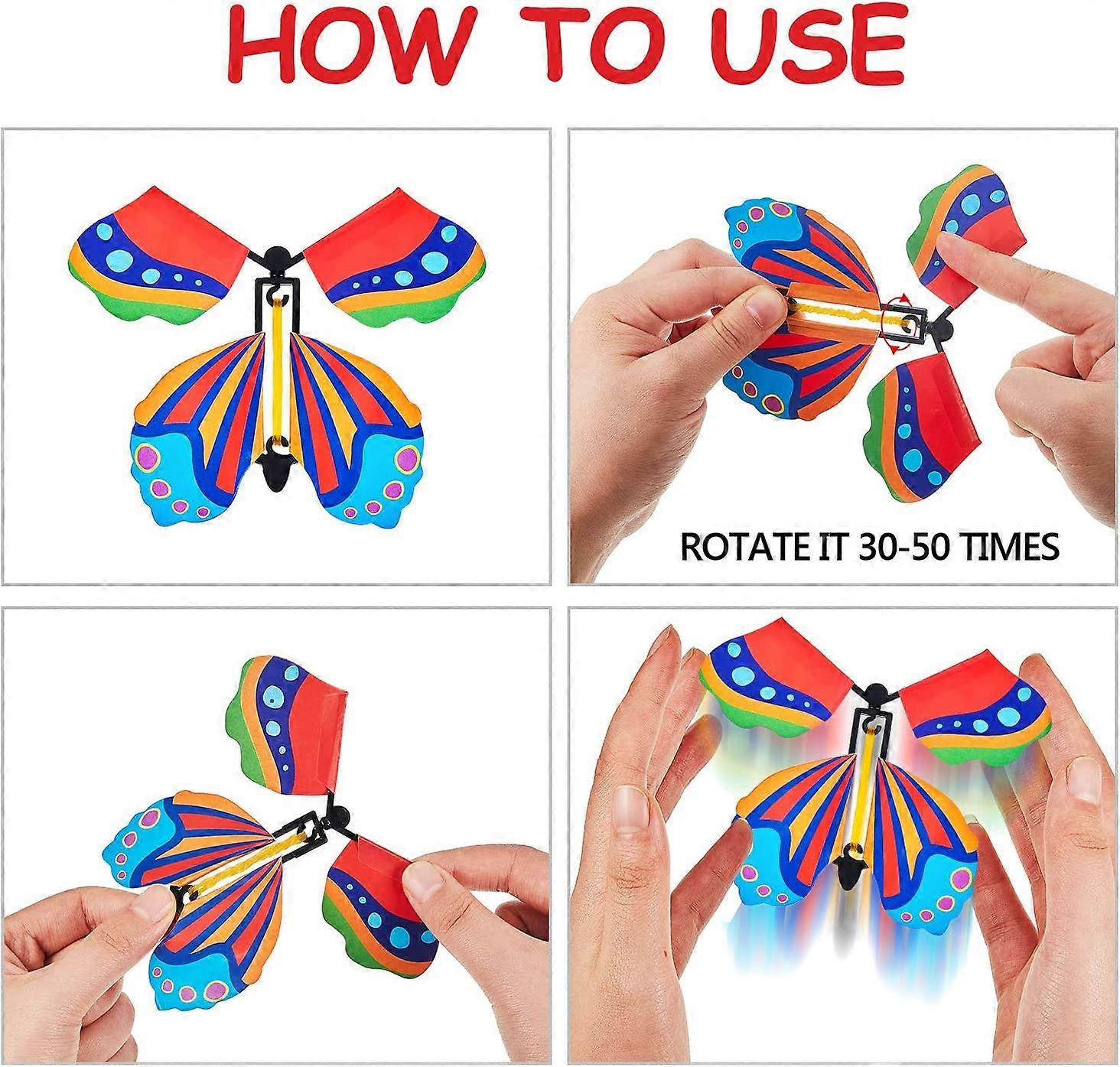 15 Stuks Wind up Butterfly Magic Flying Butterfly Flying Butterflies ...