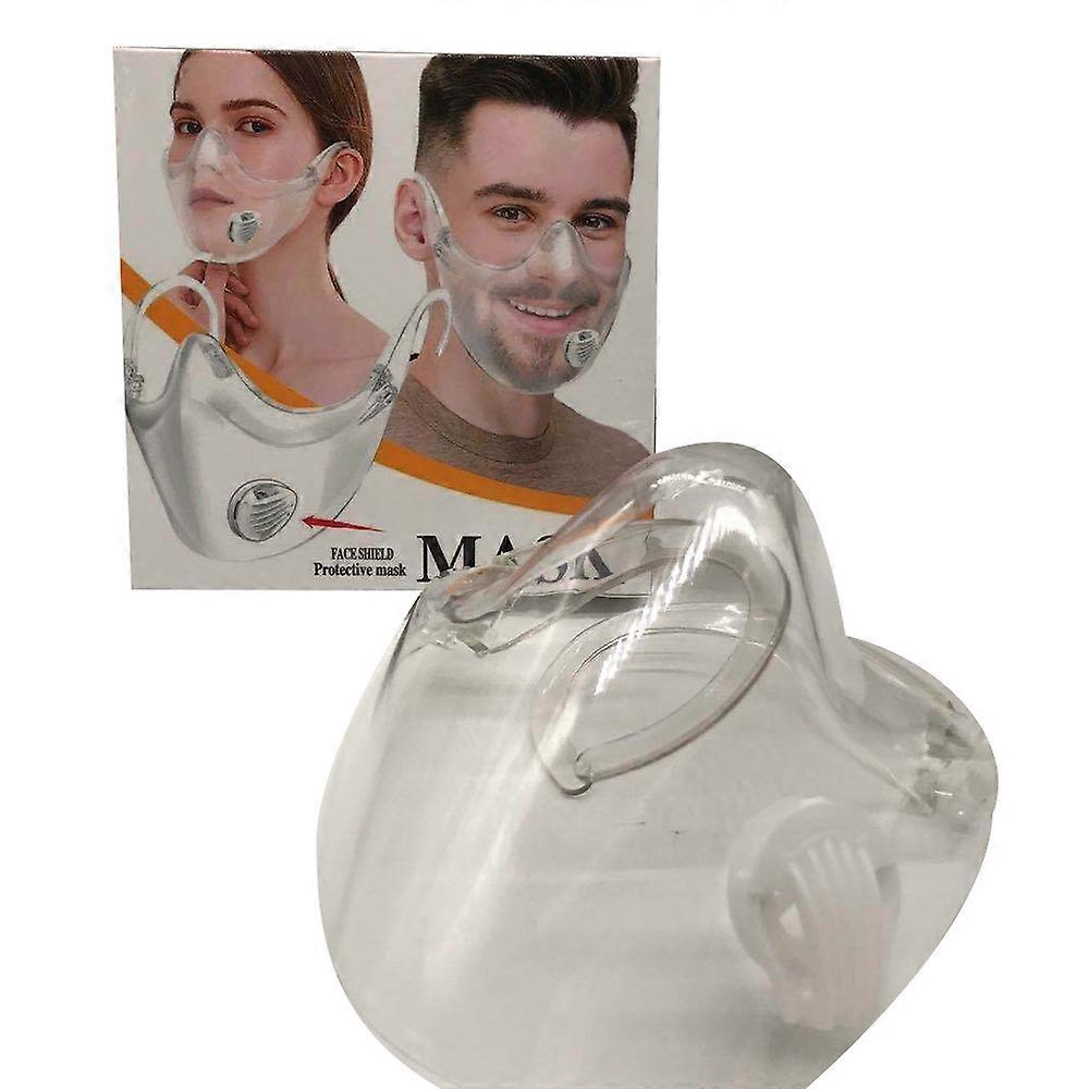 Durable Mask Face Shield Reusable Valve Transparent Eaceshield Facemask ...
