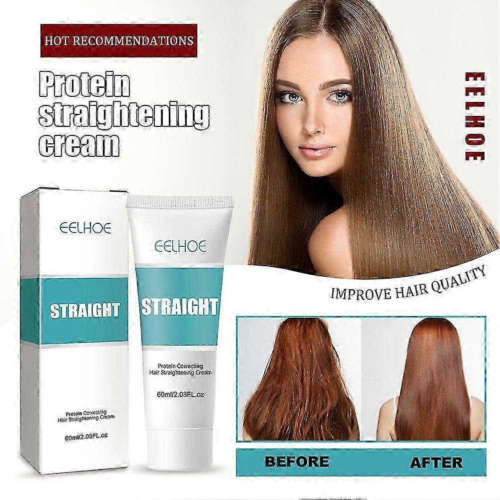 2Pcs Protein Correcting Straightening Hair Cream Straight Hair Cream ...