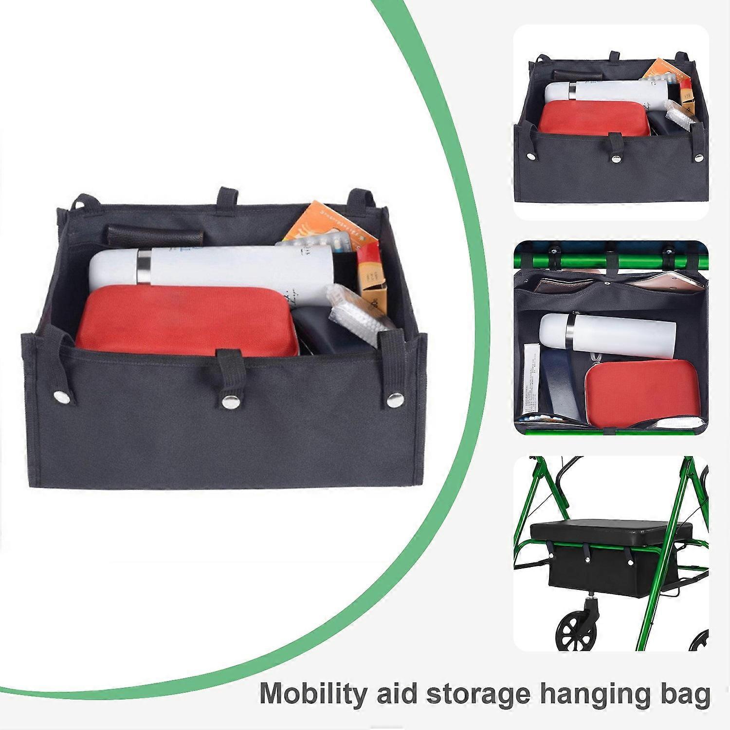 Walking Aid Storage Hanging Bag with Multiple Pockets Large Capacity ...