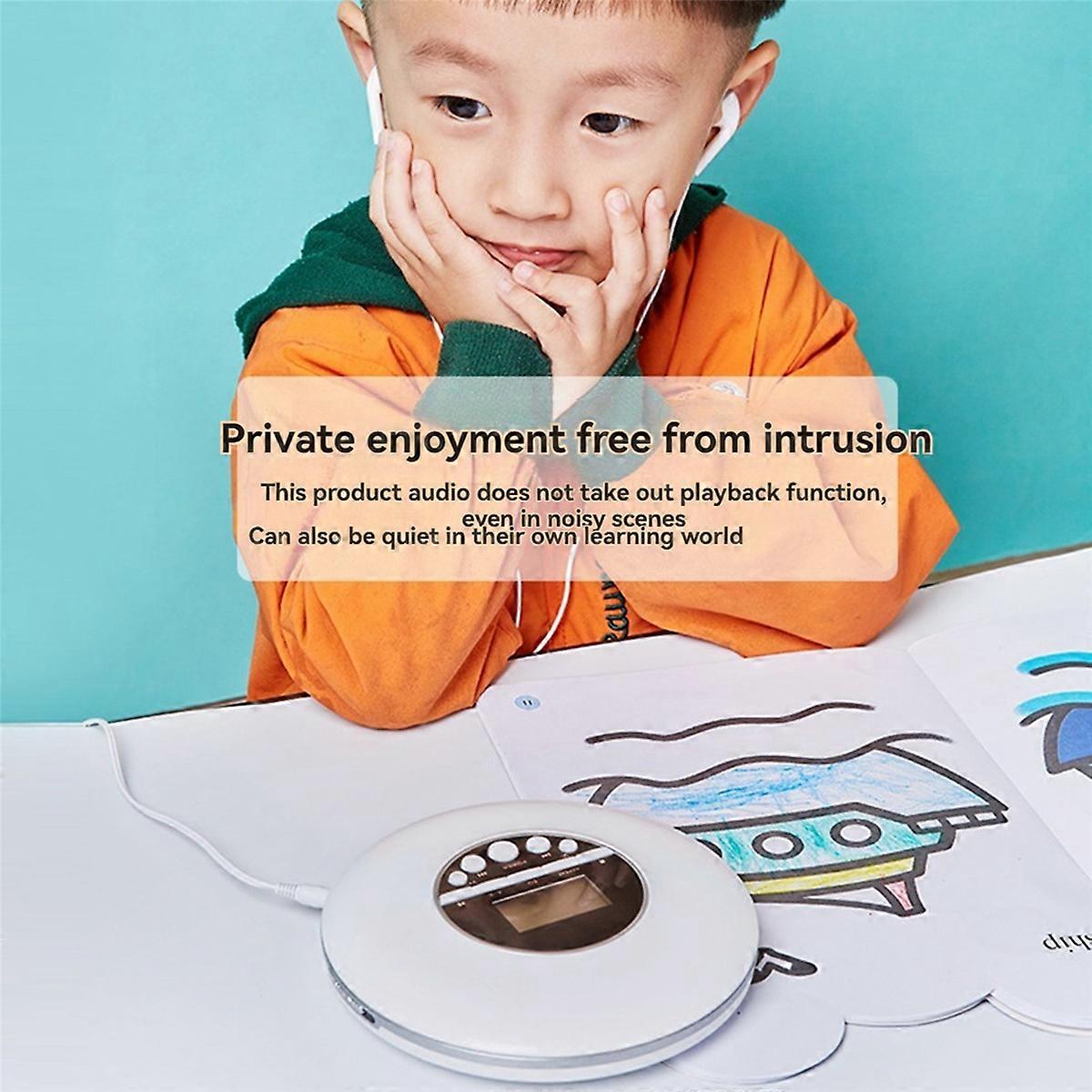 Portable CD Player MP3 Music Player with Stereo Earbuds and Bluetooth ...