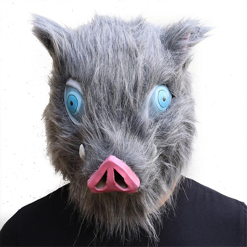 Anime Demon Slayer Kimetsu No Yaiba Hashibira Inosuke Cosplay Costume ...