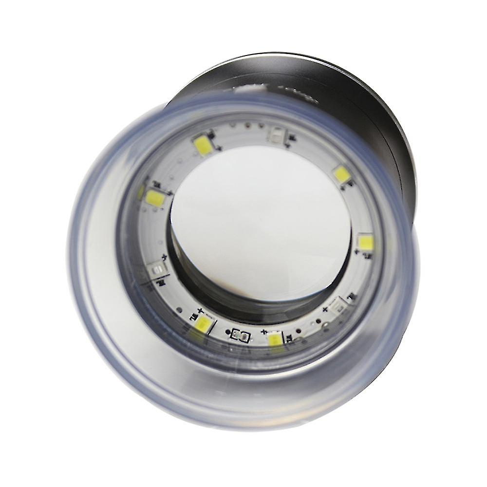 30x Led Scale Loupe Illuminated Magnifier With 6 White 3 Uv Lights ...