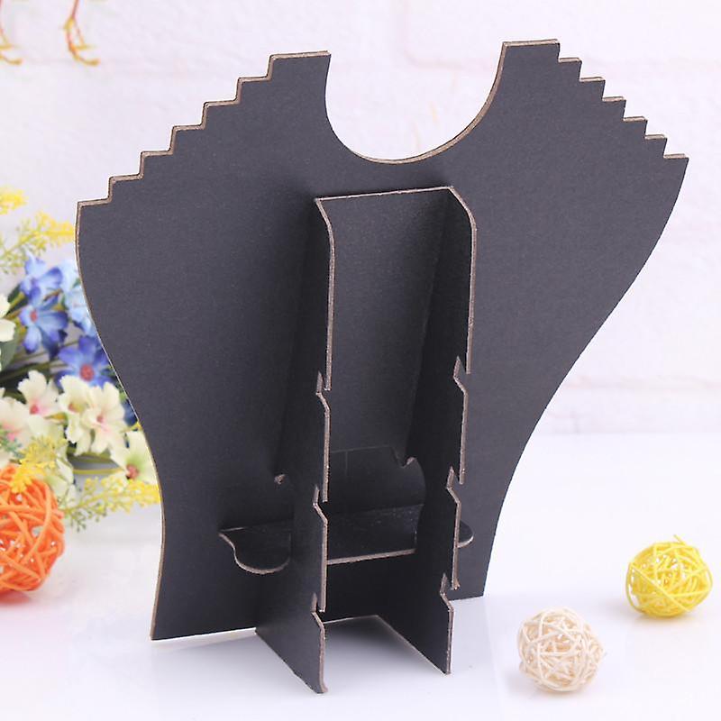 3xBlack Velvet Necklace Pendant Chain Link Jewelry Bust Display Holder ...