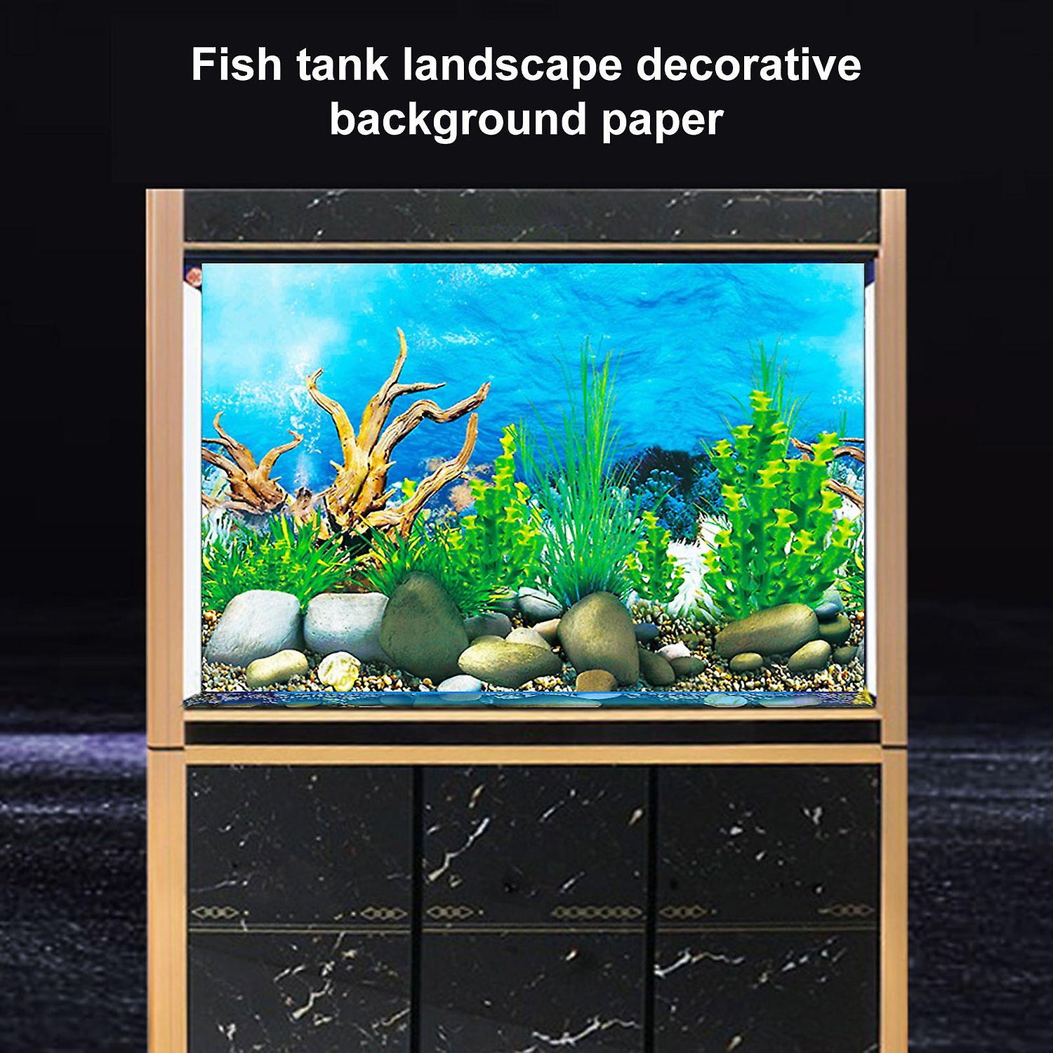 Aquarium Background Double Sided 3D Effect Clear Print Terrarium ...
