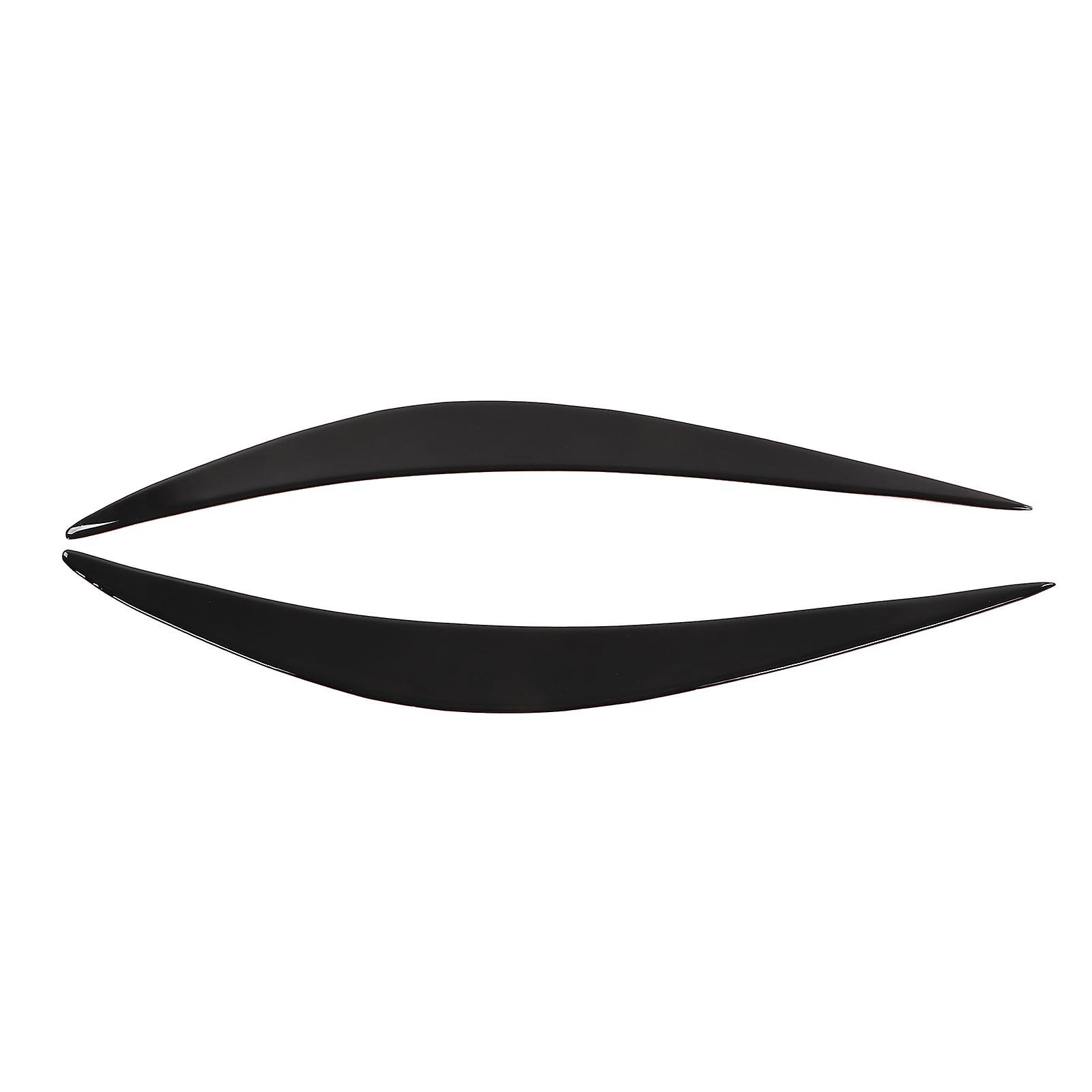 Headlight Eyelid,2pcs Headlight Eyebrow Glossy Headlight Eyebrow Trim ...