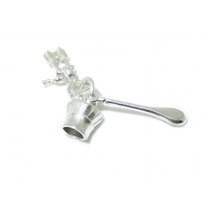 Chefs Hat - Whisk - Spoon Sterling Silver Charm .925 Cook & Cooking ...