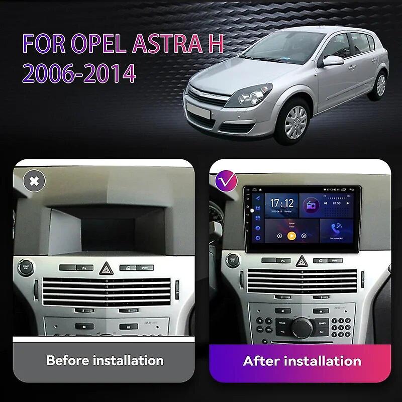 For Opel Astra H 2004-2014 Android 12 Car Radio Multimedia Video Player Navigation Stereo Gps No ...