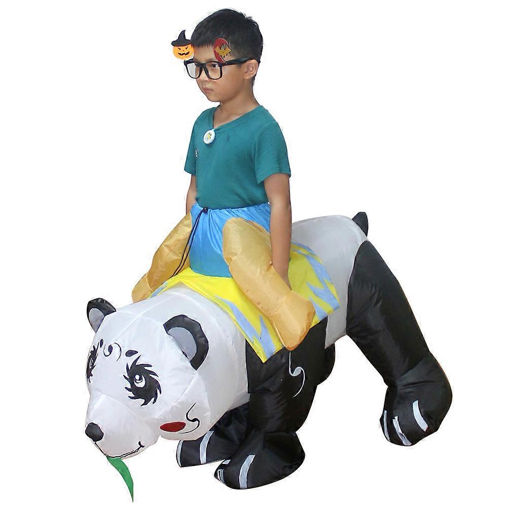 Funny Panda Inflatable Suit Costume For Adult Anime Bear Mascot Fancy ...