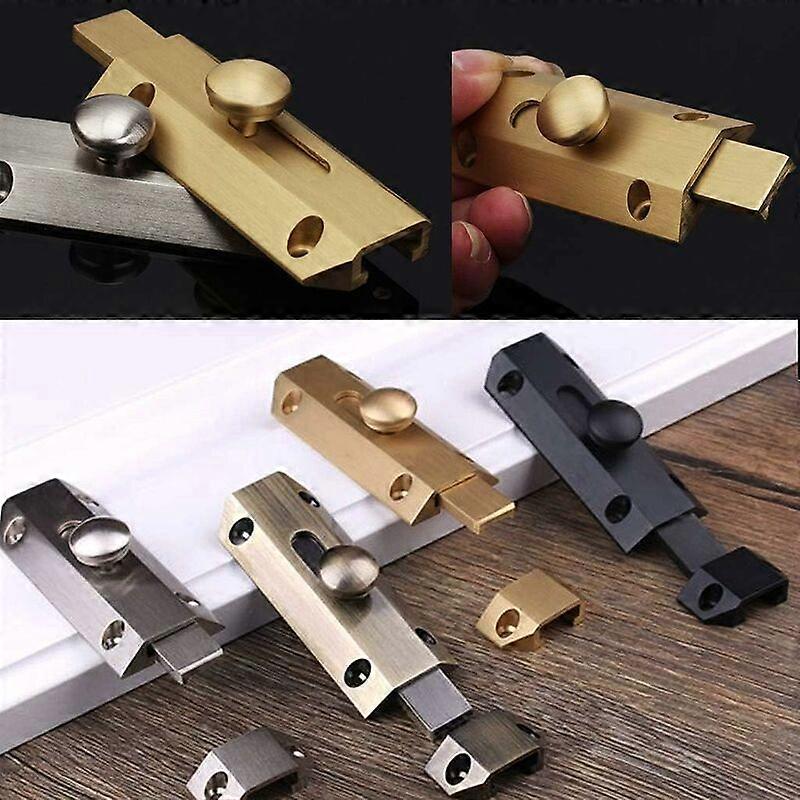 1 Piece Thick Solid Brass Sliding Bucket Door Bolts Heavy Duty Door ...