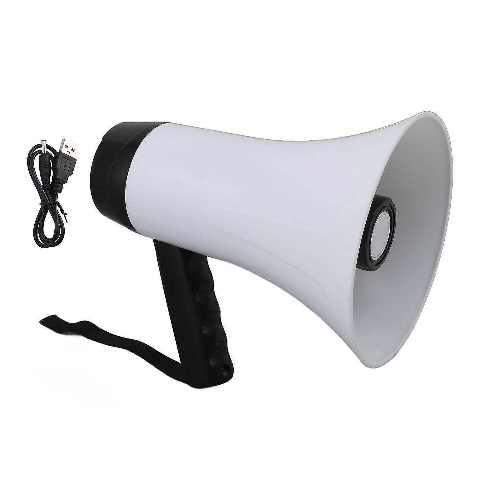 Portable Megaphone Bullhorn 30W Power Megaphone Speaker 300S Recording ...