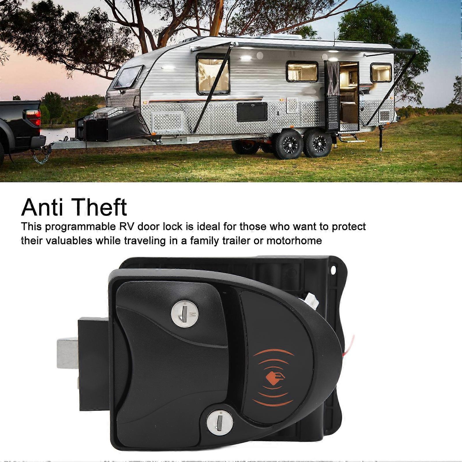 RV Door Lock Keyless Entry Password Keypad IC Card Remote Control for ...